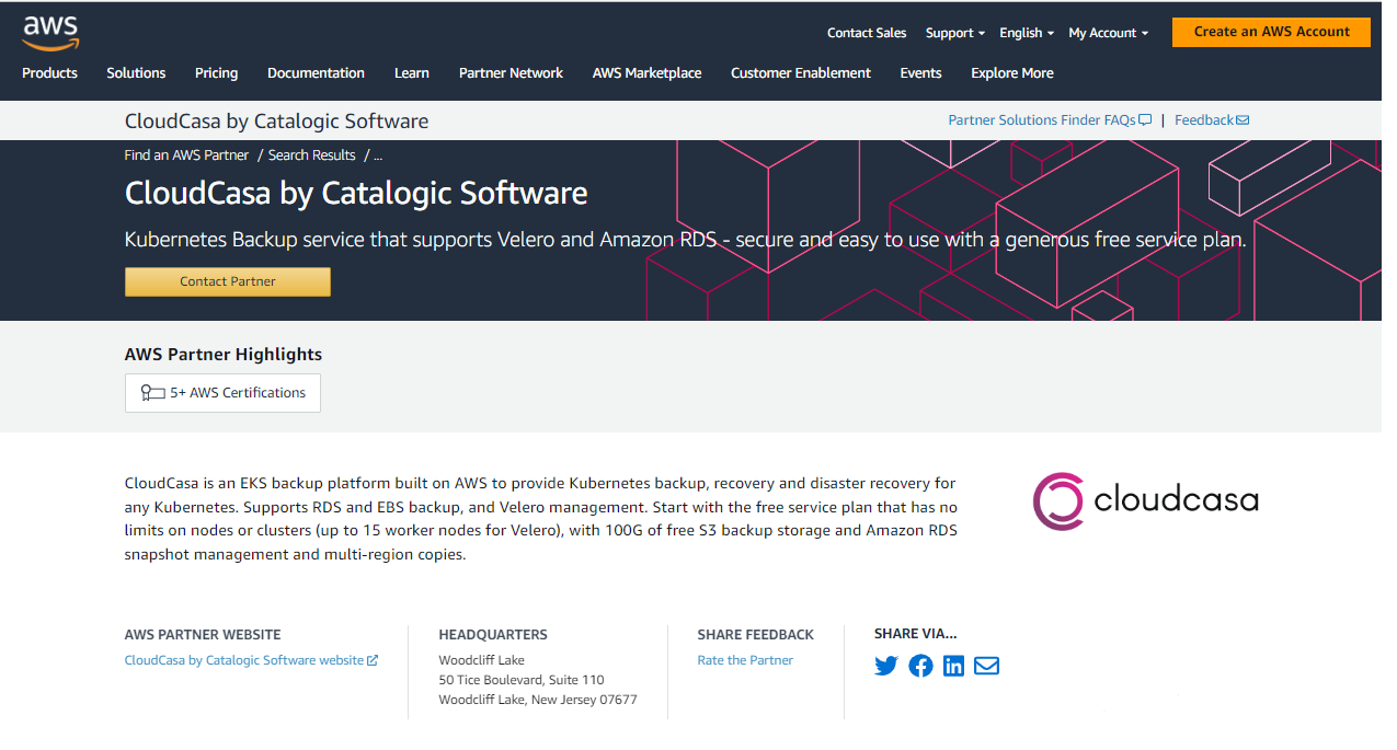 Best Amazon EKS Backup - CloudCasa